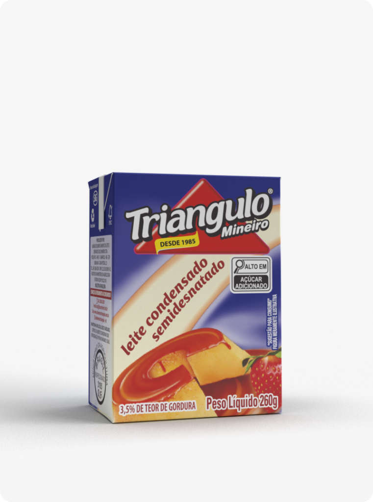 Leite condensado semidesnatado 260g – Alimentos Triangulo