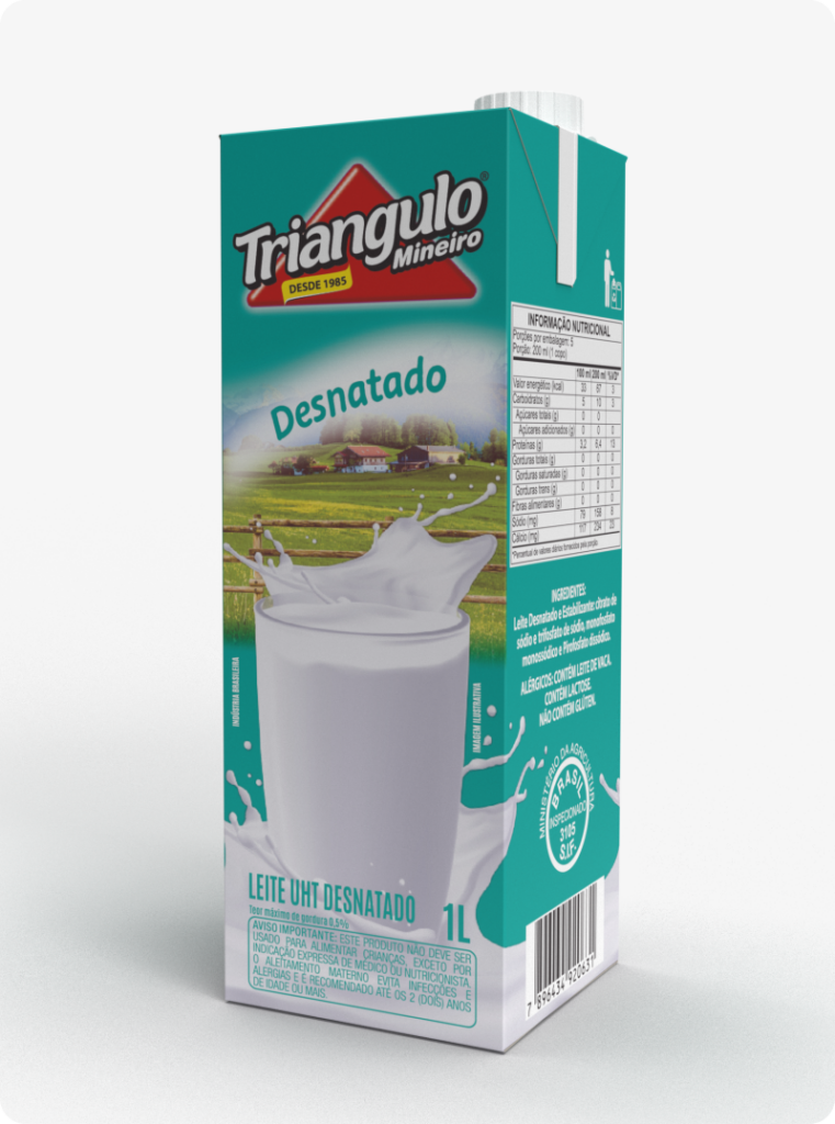 Leite UHT Desnatado 1L – Alimentos Triangulo
