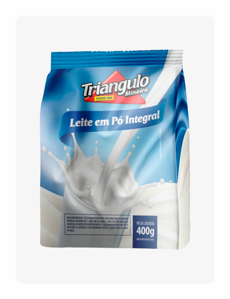 Leite em pó integral 400g – Alimentos Triangulo